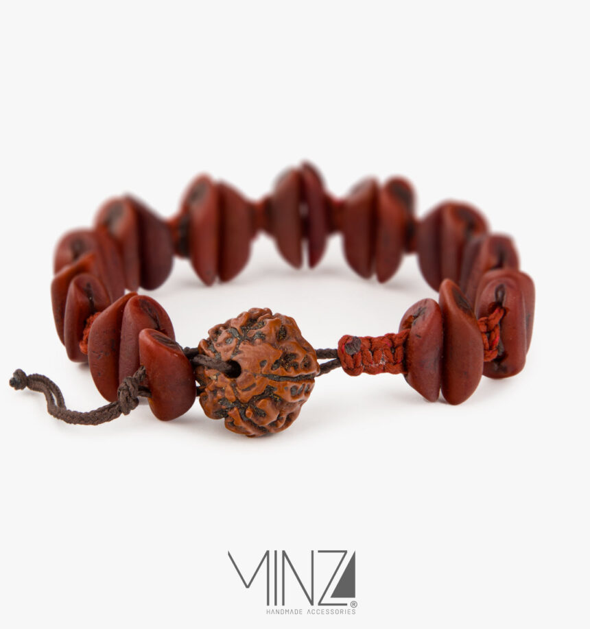 " Rudraksha " Beaded Bracelet for Men - Minza